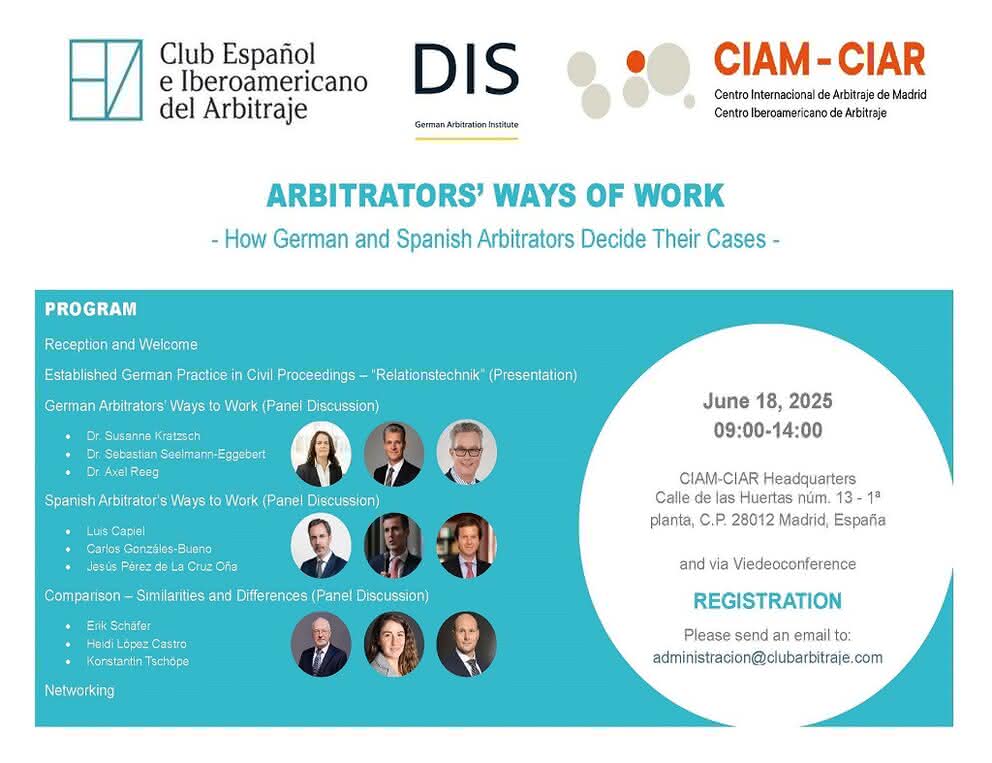 Deutsche Institution für Schiedsgerichtsbarkeit e.V. (DIS): Arbitrators ...