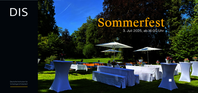 German Arbitration Institute (DIS): DIS Summer Party 2025